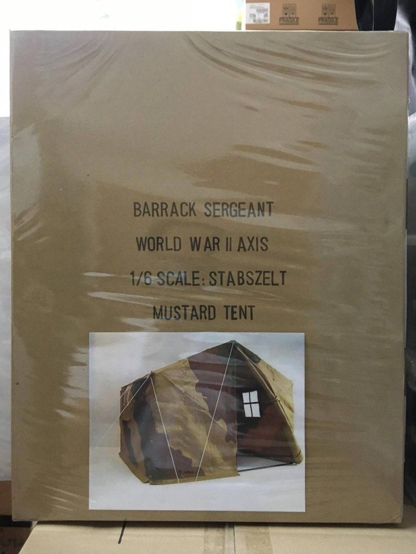 Barrack Sergeant 1/6 WWII German Stabszelt Mustard Tent, 興趣及遊戲, 玩具 & 遊戲 ...