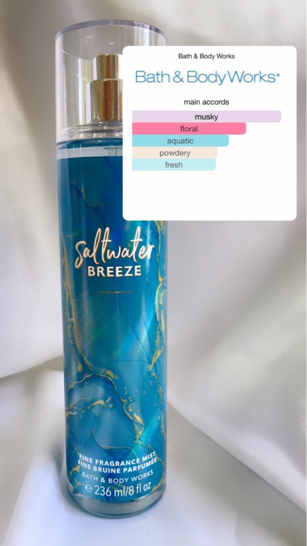 Bath and Body Works Saltwater Breeze, Beauty & Personal Care, Fragrance ...