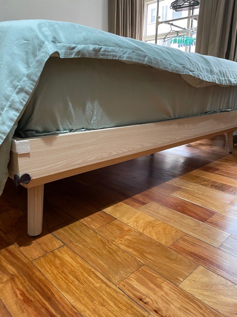 SB FURNITURE Queen size Bed frame with two side tables high quality , Furniture & Home Living ...