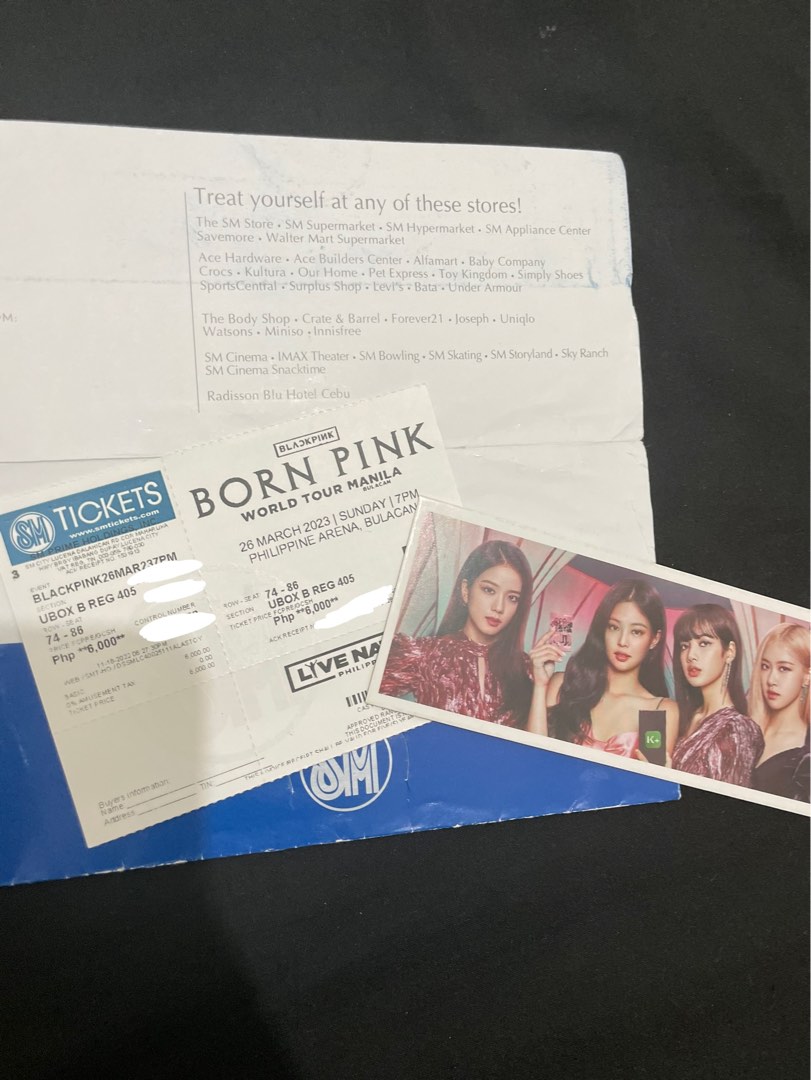 blackpink concert ticket, Tickets & Vouchers, Event Tickets on Carousell