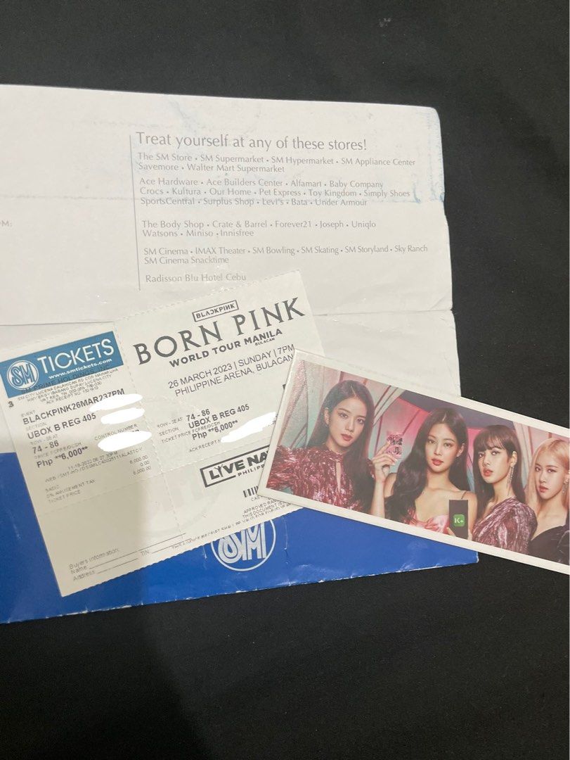 blackpink concert ticket, Tickets & Vouchers, Event Tickets on Carousell