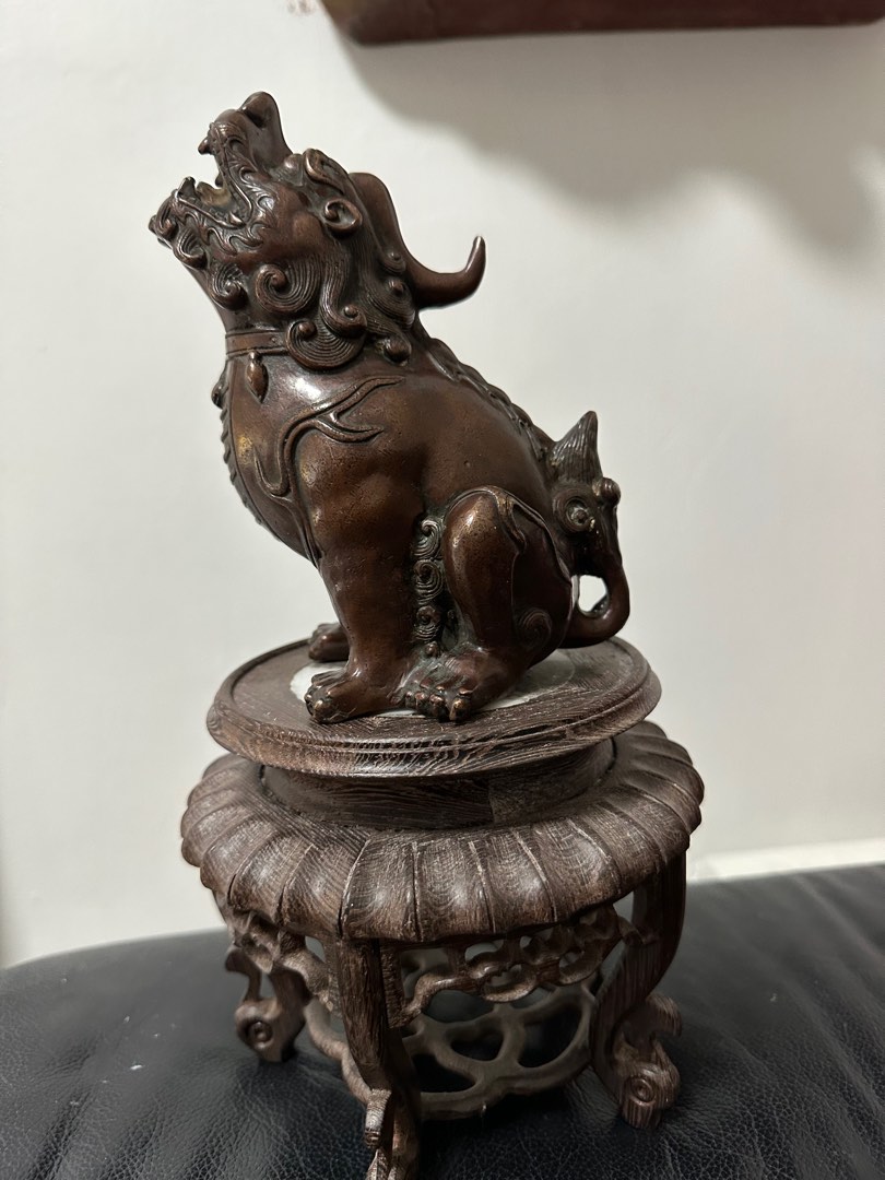 Bronze Pi Qiu For Good Luck & Healthy.Without stand, Furniture & Home ...