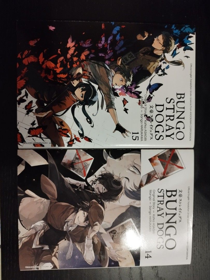 bungo bungou stray dogs english manga volume 14 and 15, Hobbies & Toys, Memorabilia ...