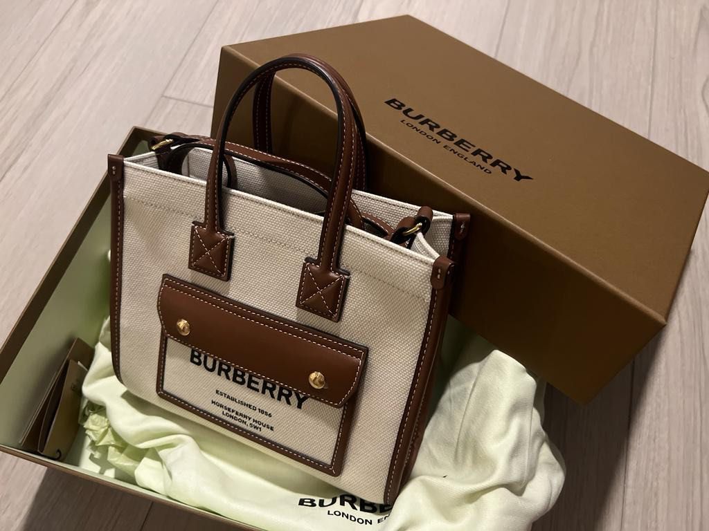 Burberry Mini Freya Tote, Luxury, Bags & Wallets on Carousell