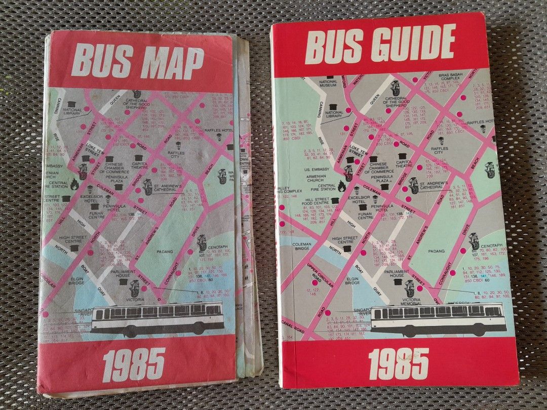 Bus guide 1984, 1985 and 1988, Hobbies & Toys, Memorabilia ...