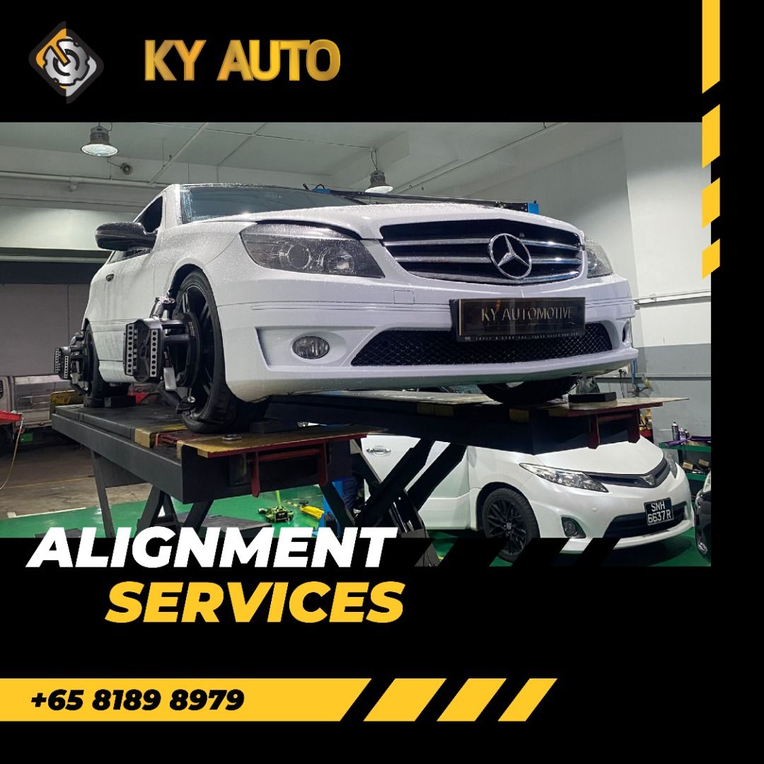 car alignment with wheel alignment and tyre alignment for all vehicle ...