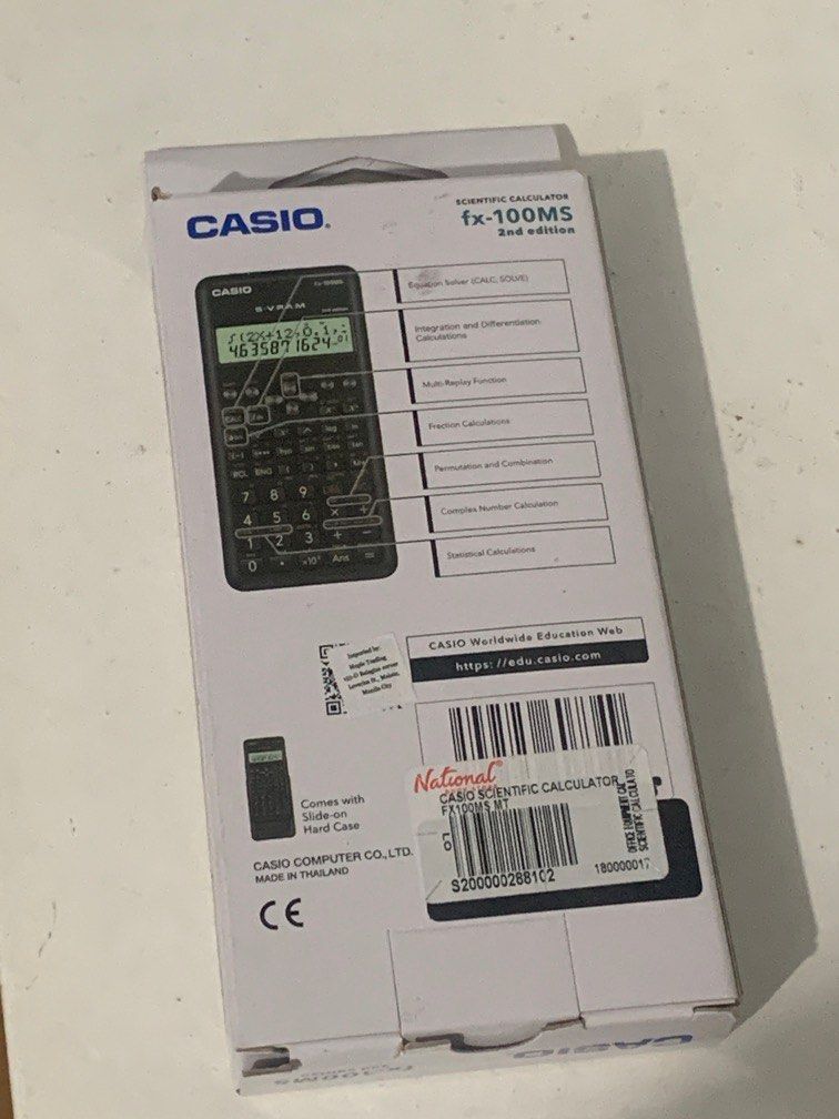 Casio fx-100MS 2nd edition | 300 functions, Computers & Tech, Office ...