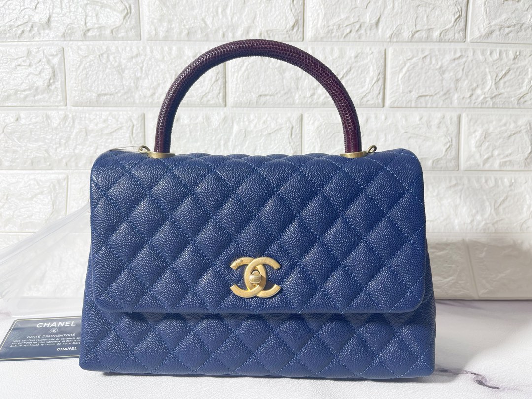 Chanel Coco Handle Medium Size Lizard Handle, Luxury, Bags & Wallets on ...