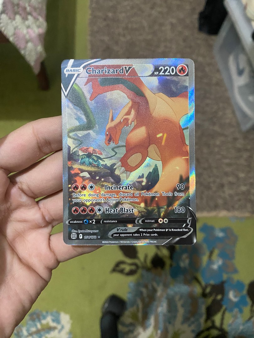Charizard V Alternate Art - Pokemon Brilliant Stars AA, Hobbies & Toys ...