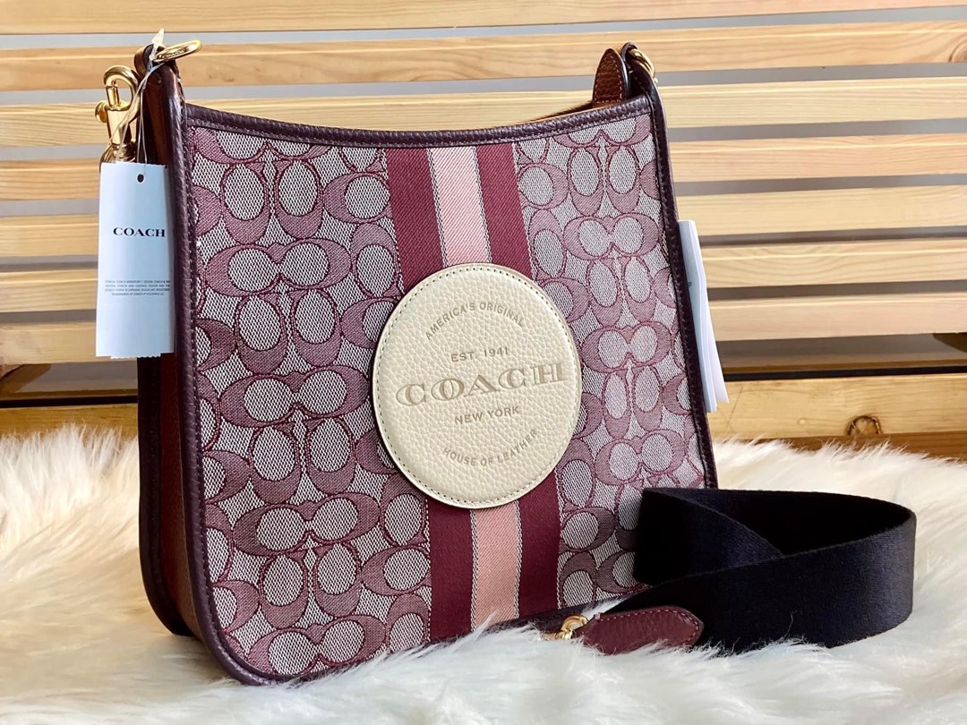 Coach Dempsey File Bag In Signature Jacquard With Stripe And Coach ...