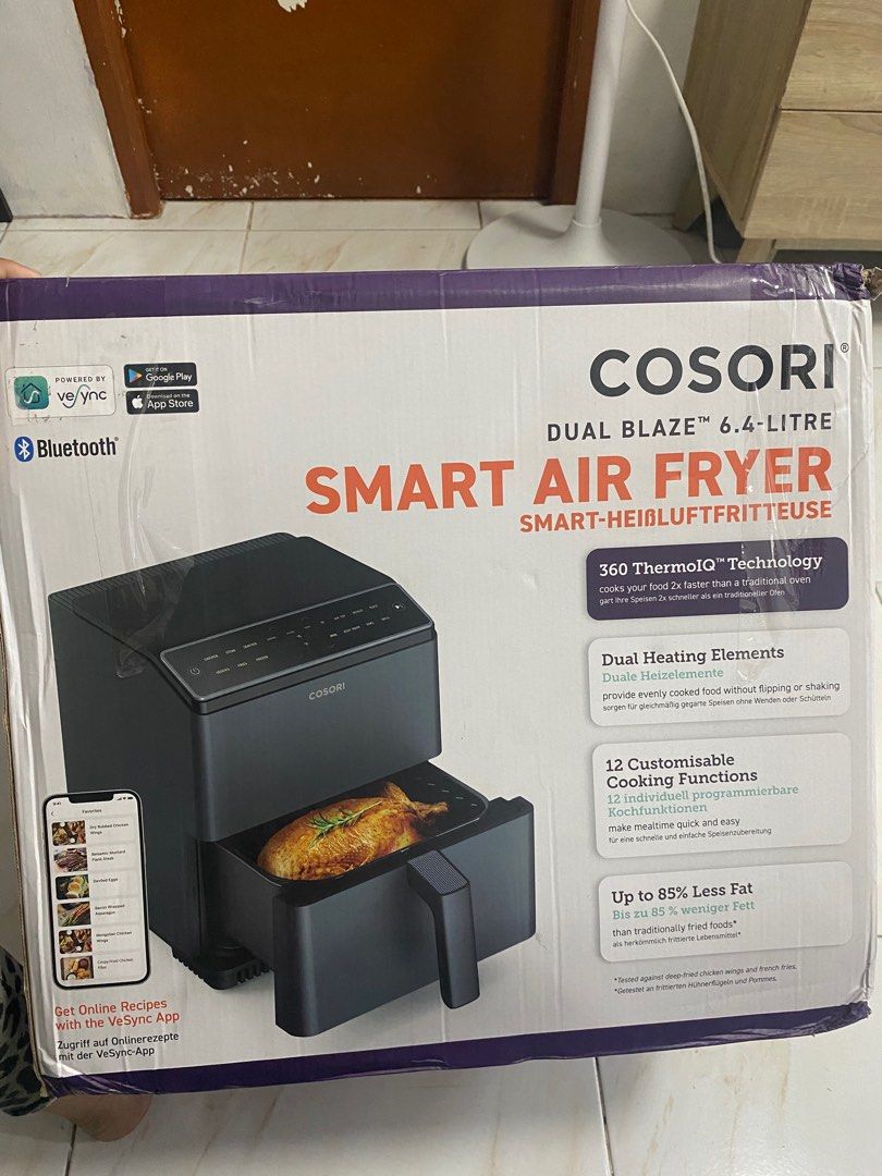 Cosori - Smart Air Fryer (Dual Blaze 6.4L), TV & Home Appliances ...