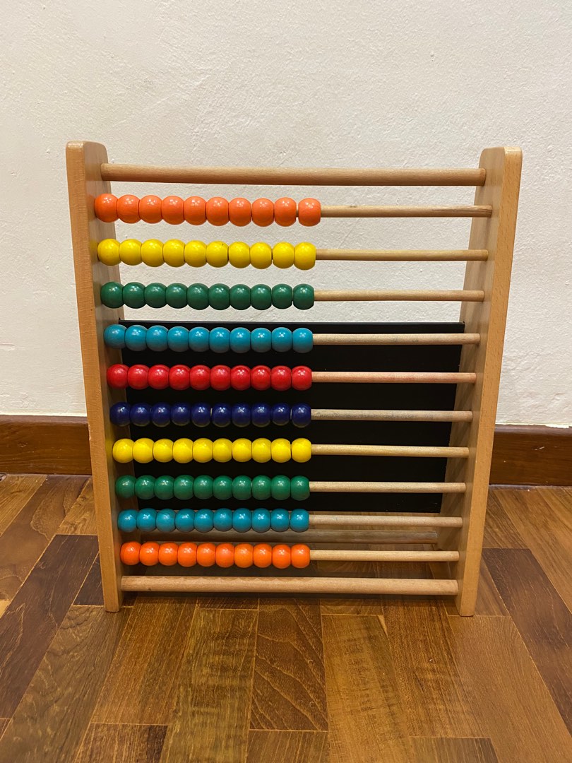 Counting Beads wooden toy, Babies & Kids, Infant Playtime on Carousell