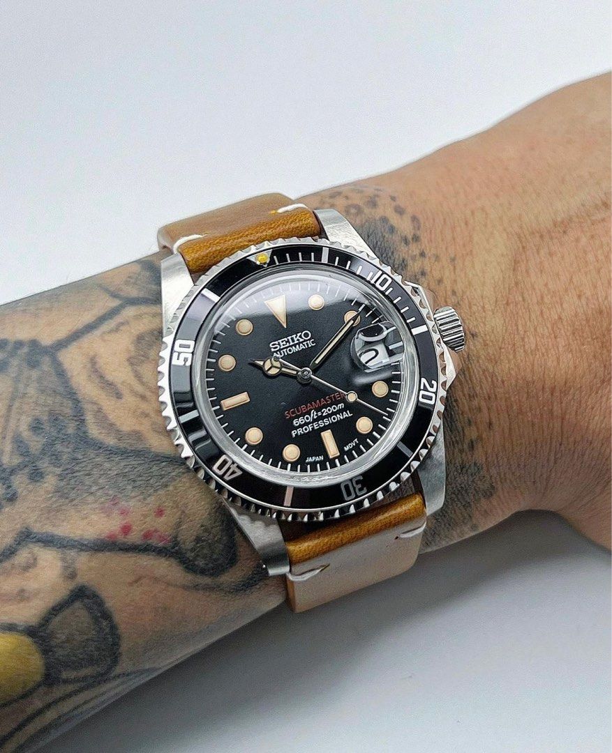 Custom Seiko Mod Vintage Submariner 40mm, Men's Fashion, Watches ...