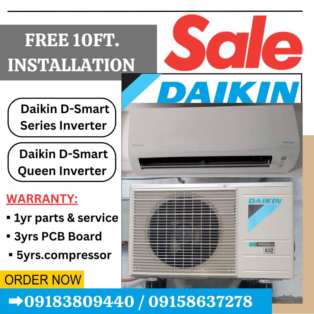 Daikin D Smart Inverter Split Type Aircon Tv And Home Appliances Air