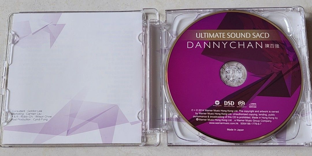 Danny Chan ~ Greatest Hits Vol.1 & 2 ( HYBRID SACD VERSION ) 2CD ...