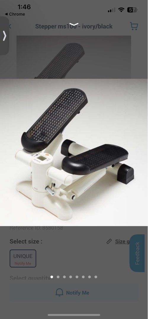 Decathlon Domyos Stepper MS100 - Ivory/Black, Sports Equipment ...