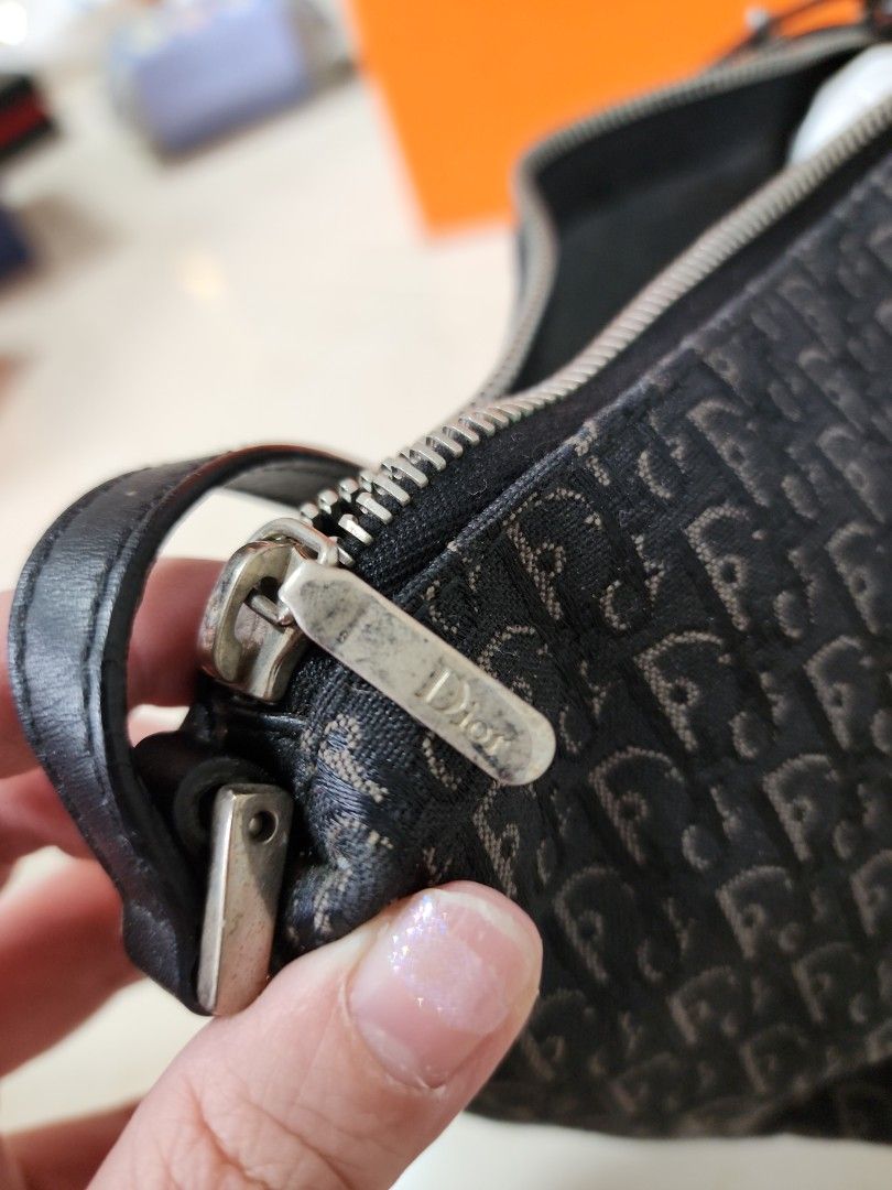 Dior logo hand-carry pouch, Women's Fashion, Bags & Wallets, Purses ...