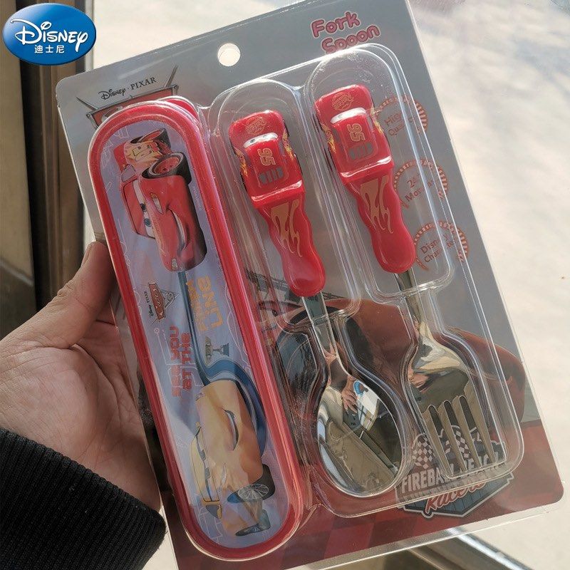 Disney Cars fork and spoon Set, Babies & Kids, Nursing & Feeding ...
