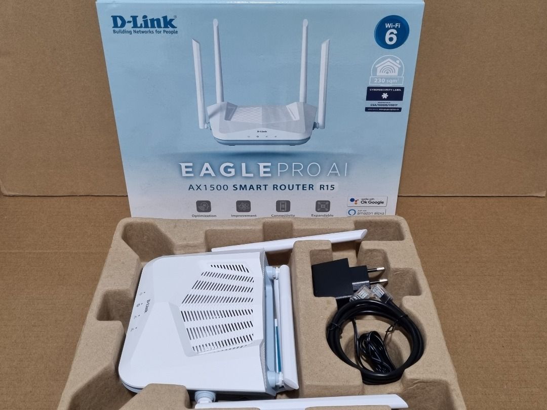 D-Link AX1500 Eagle Pro AI Smart Router, Computers & Tech, Parts ...