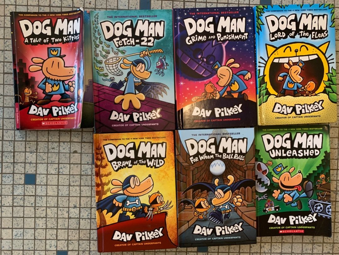 DOG MAN Set of 7 books, Hobbies & Toys, Books & Magazines, Comics ...