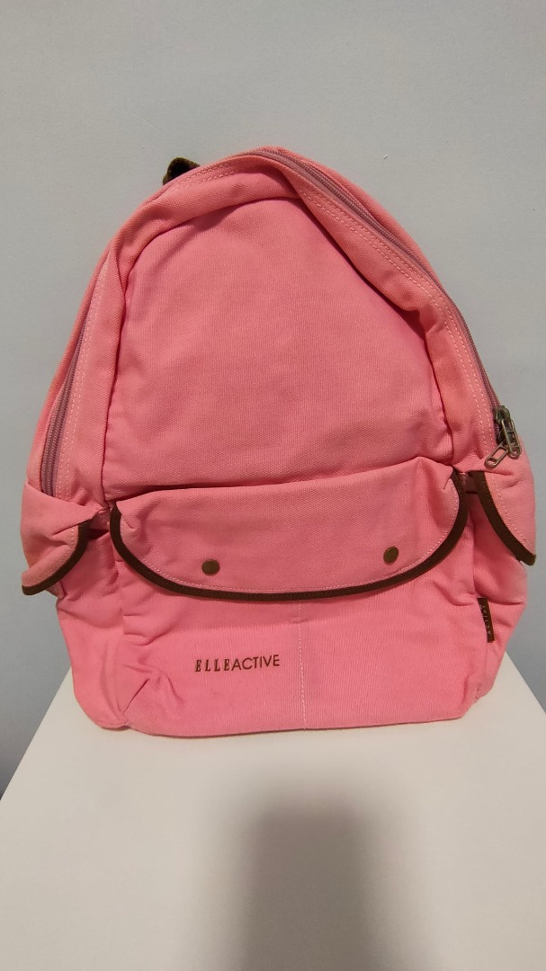 Elle Active Pink Backpack, Women's Fashion, Bags & Wallets, Backpacks ...