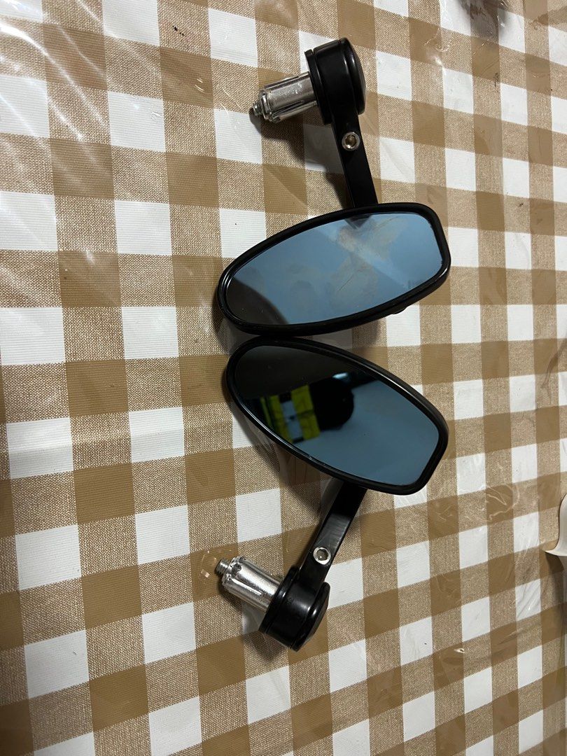 End bar side mirror, Motorcycles, Motorcycle Accessories on Carousell