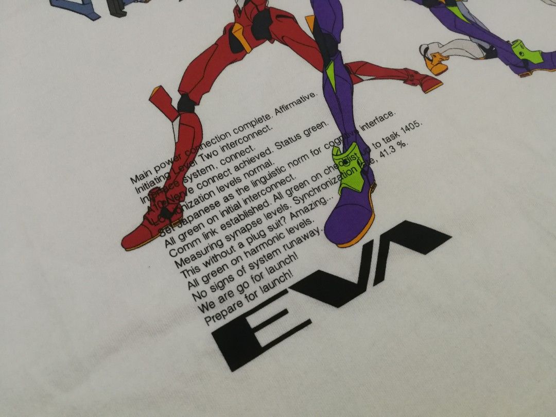EVANGELION X uniqlo Eva 01 XL, Men's Fashion, Tops & Sets, Tshirts ...