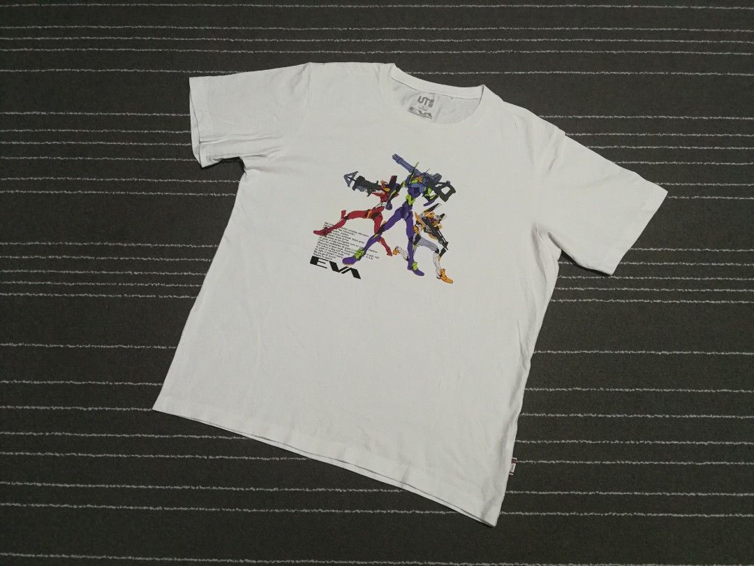 EVANGELION X uniqlo Eva 01 XL, Men's Fashion, Tops & Sets, Tshirts ...