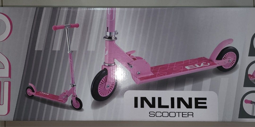 Evo Inline Scooter Pink, Hobbies & Toys, Toys & Games on Carousell