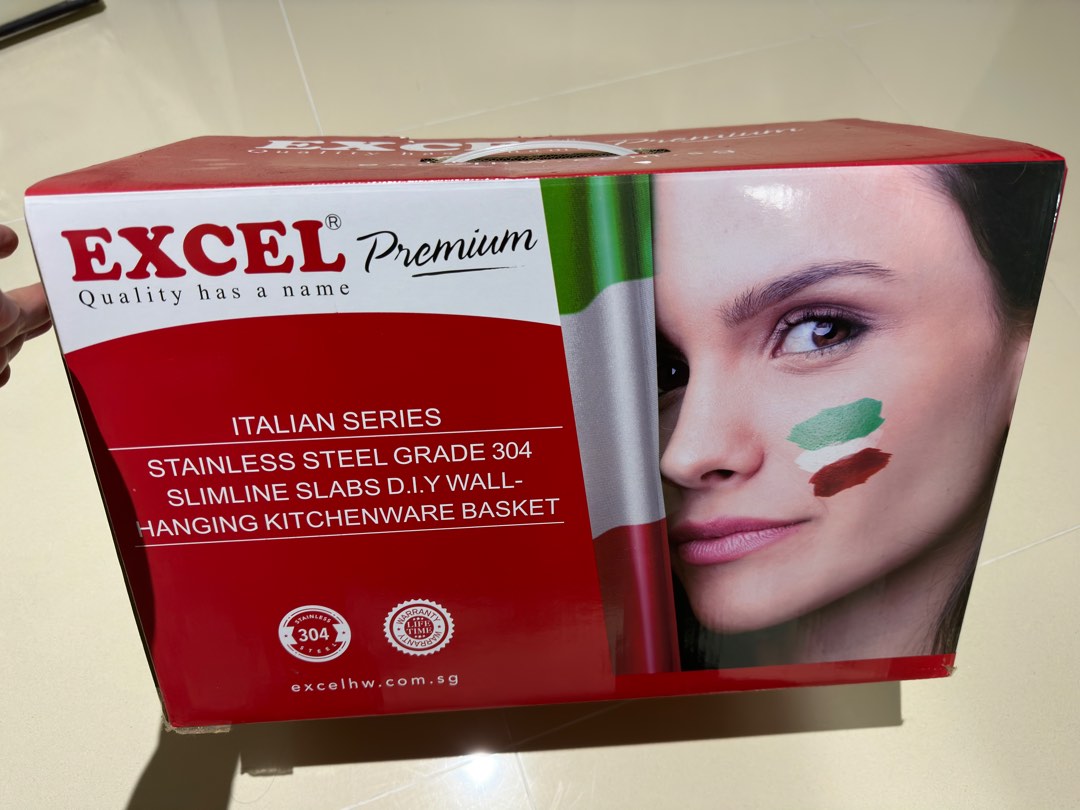 EXCEL ITALIAN Series Sus304 1 Tier Tissue Paper Roll Scroll Rack, TV ...