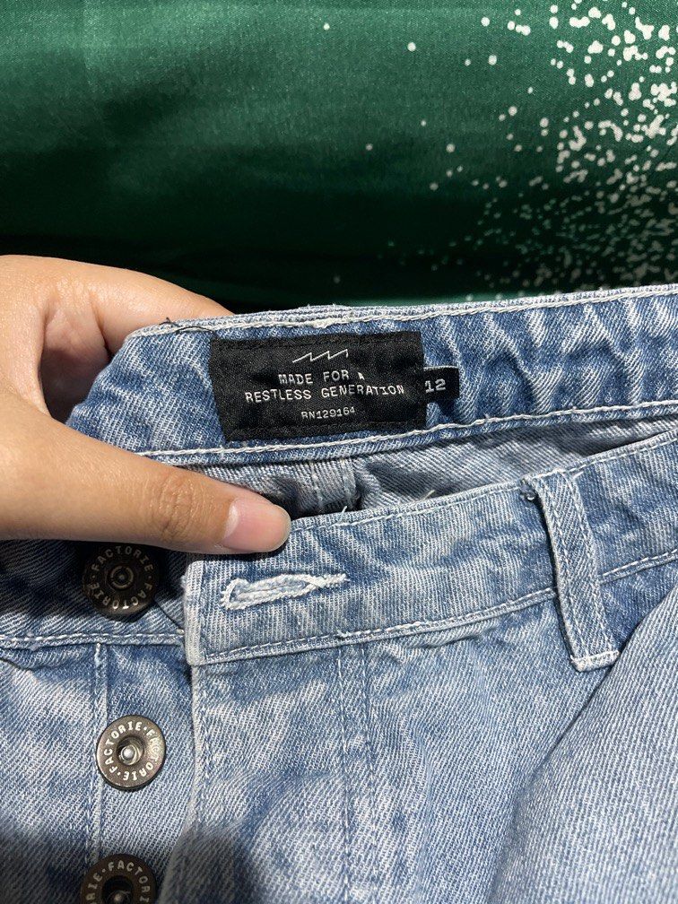 factorie cargo blue denim jeans, Women's Fashion, Bottoms, Jeans ...