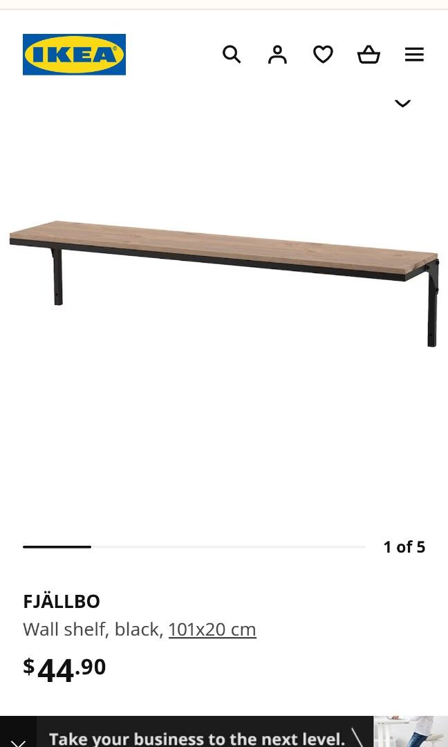 Fjallbo wall shelves (Set of 2), Furniture & Home Living, Furniture ...