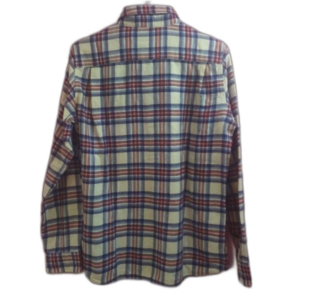 Flannel Uniqlo Made in India, Fesyen Pria, Pakaian , Atasan di Carousell