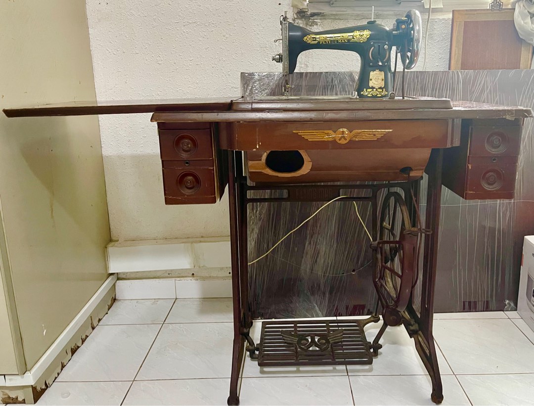 Flying Man Sewing Machine $30, Furniture & Home Living, Furniture ...