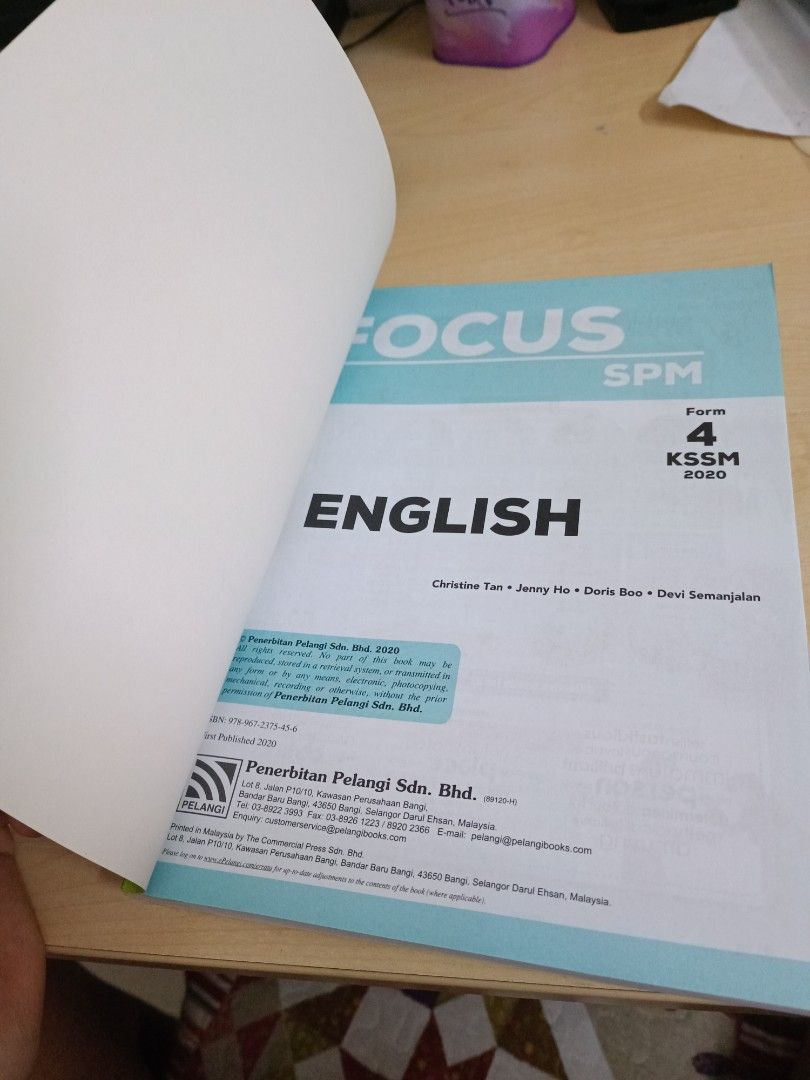 FOCUS SPM ENGLISH FORM 4 KSSM, Hobbies & Toys, Books & Magazines ...
