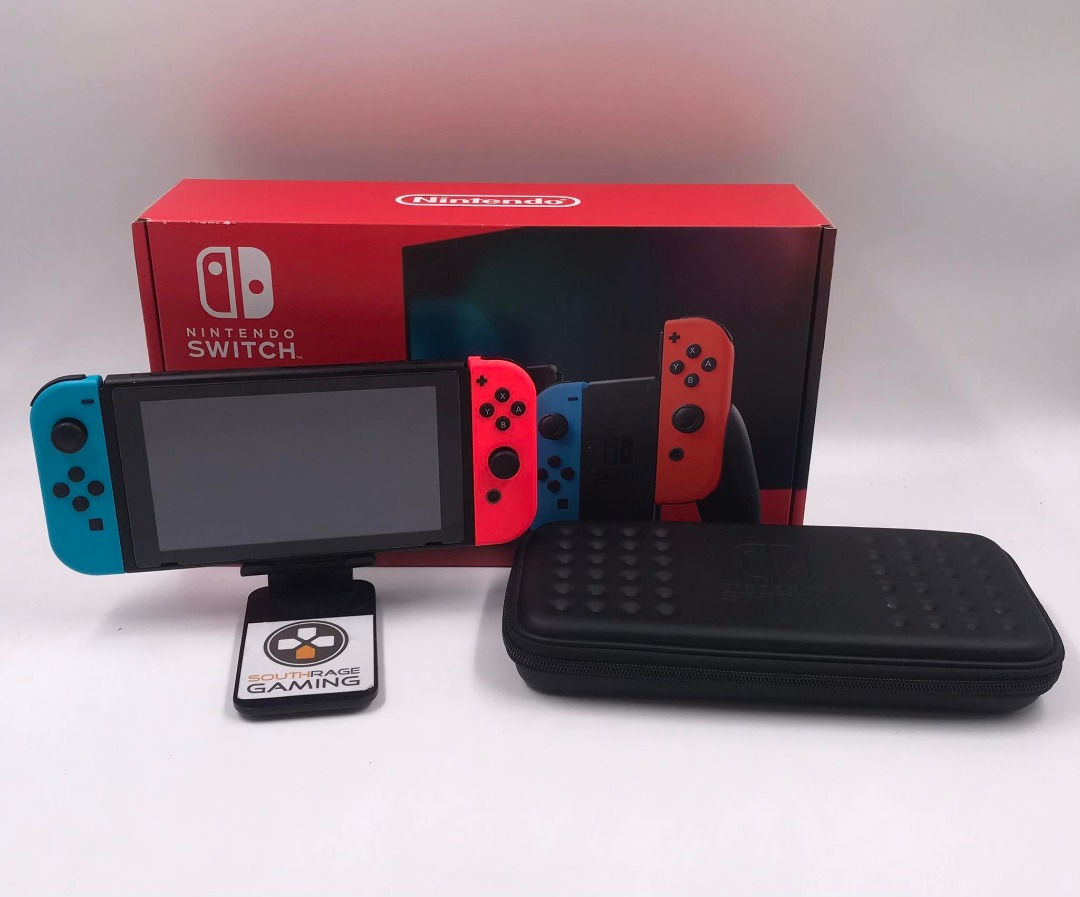 For Sale Nintendo Switch V2 Unit Neon Red & Blue, Video Gaming, Video ...