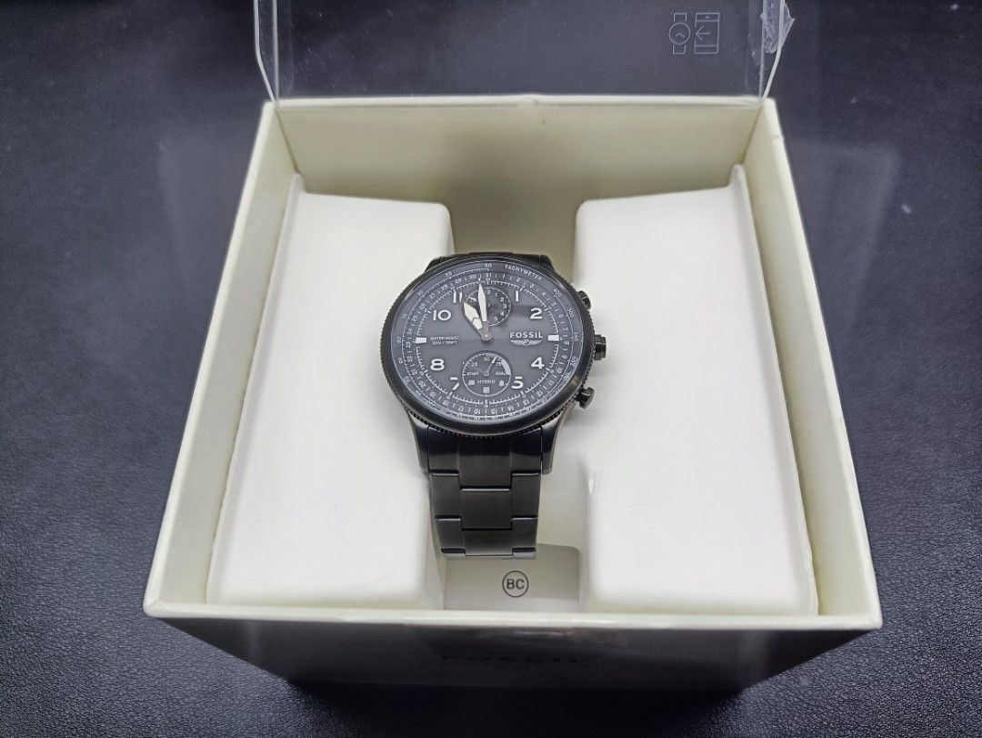 Fossil Retro Pilot Dual Time Hybrid Smartwatch, Men's Fashion, Watches ...