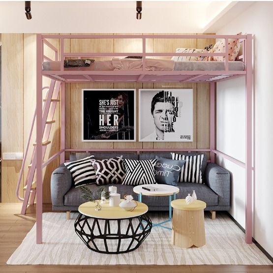 (Free Installation) Modern Minimalist Loft Bed, Furniture & Home Living ...