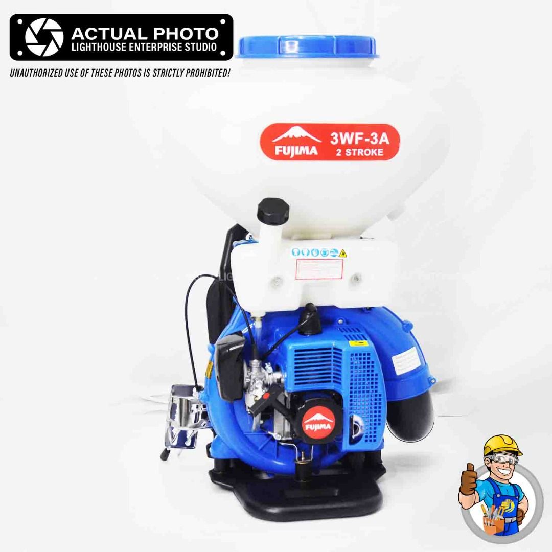 FUJIMA Japan 26L 2-Stroke Gasoline Knapsack / Backpack Mist Duster Blower (3WF-3A), Furniture ...