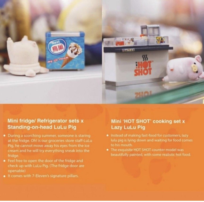 [Full Set] Lulu Pig 7-11 Collectibles & Model Kit, Hobbies & Toys, Toys ...