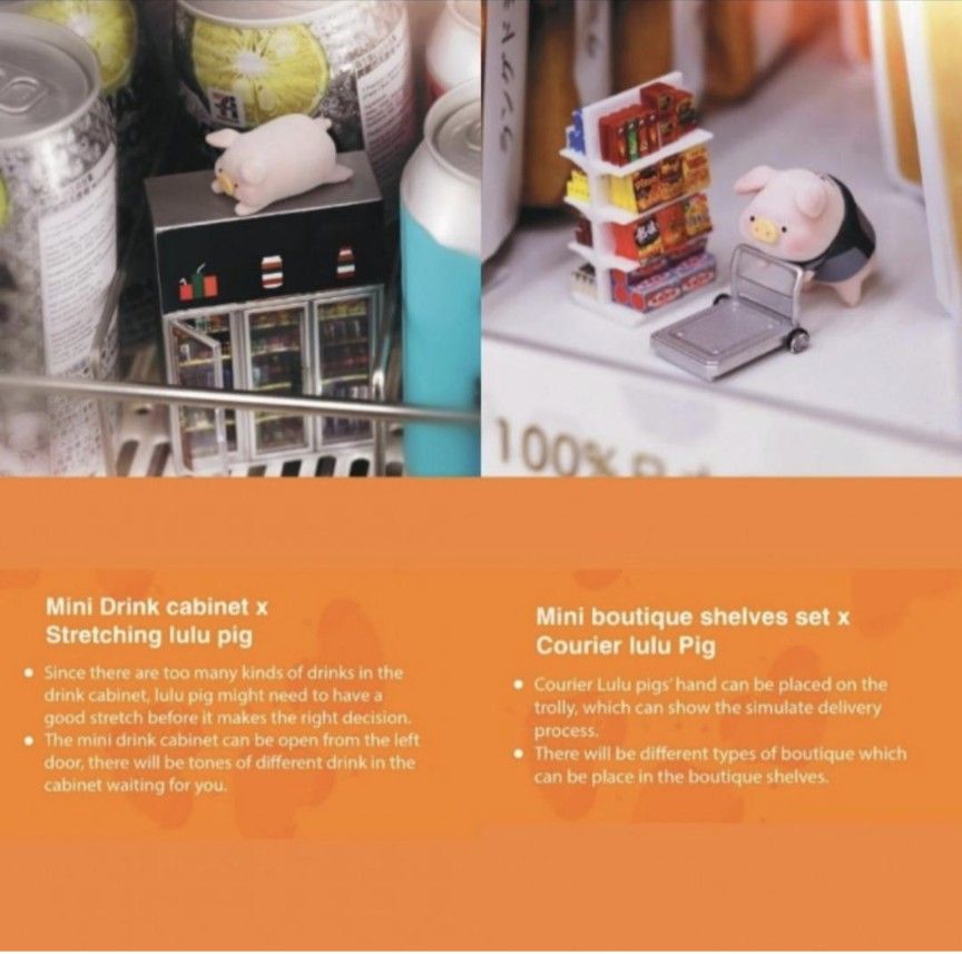 [Full Set] Lulu Pig 7-11 Collectibles & Model Kit, Hobbies & Toys, Toys ...