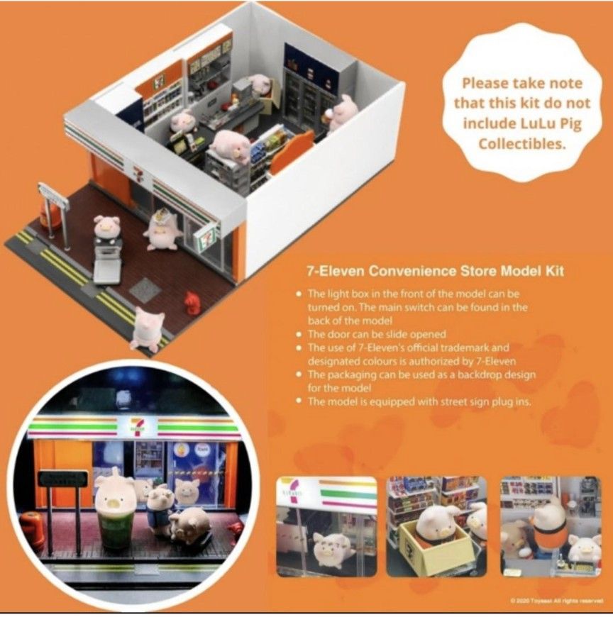 [Full Set] Lulu Pig 7-11 Collectibles & Model Kit, Hobbies & Toys, Toys ...