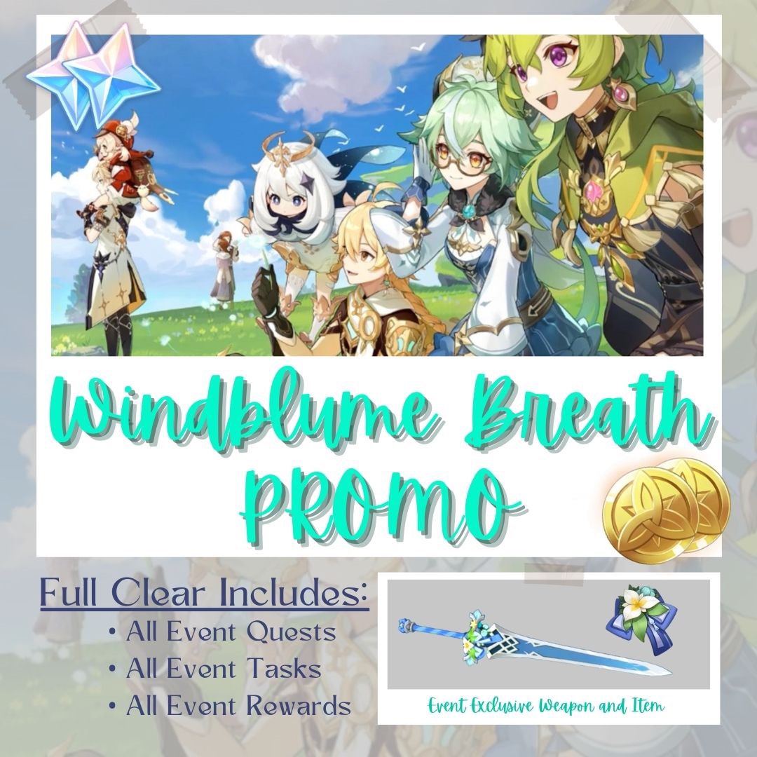 Genshin Piloting PROMO | Windblume Breath 3.5 Main Event, Video Gaming ...