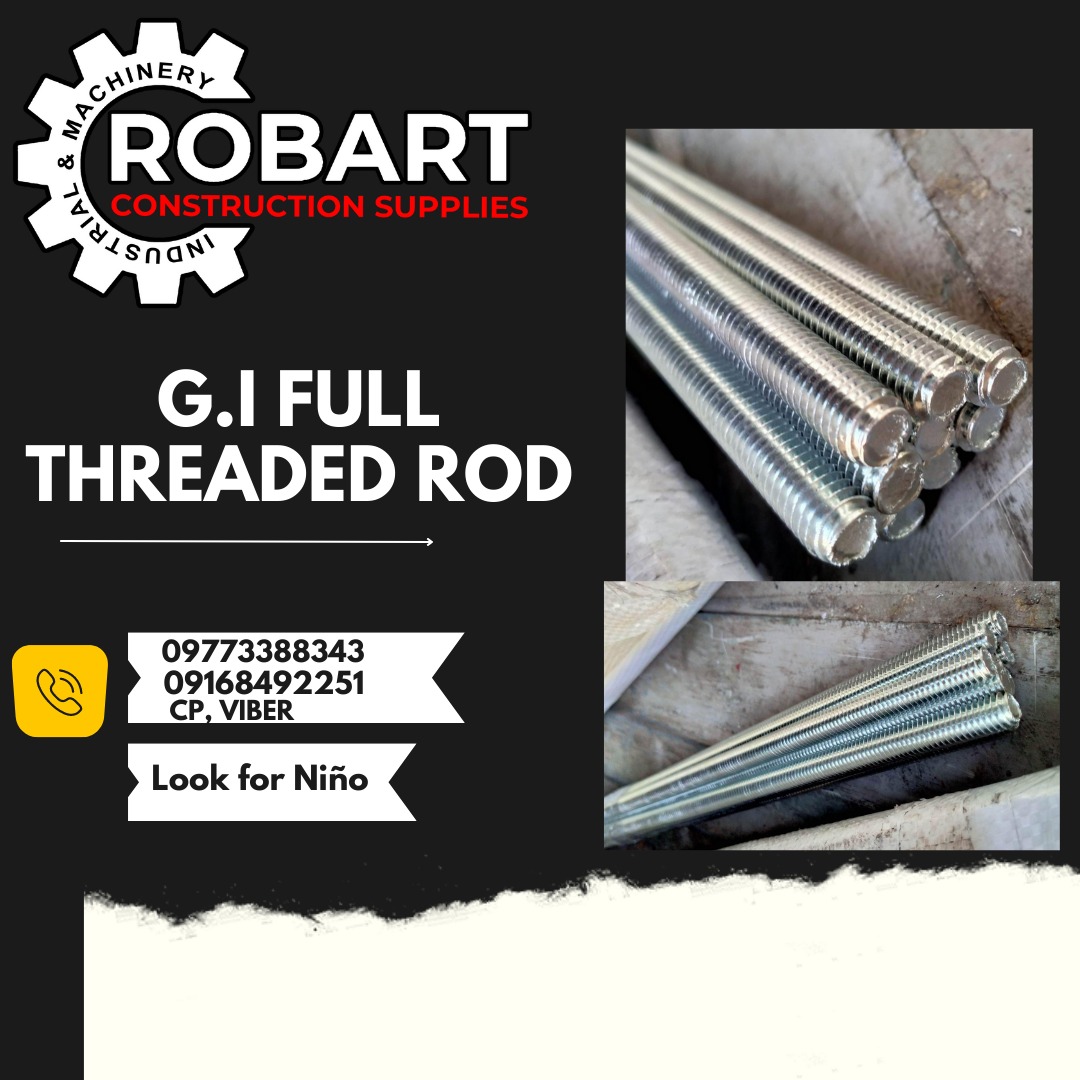 G.I FULL THREADED ROD, Commercial & Industrial, Construction Tools ...