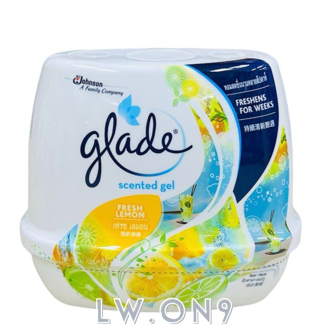 GLADE SCENTED GEL ELIMINATES ODORS AND FRESHENS HOME 180G AVAILABLE 8 ...