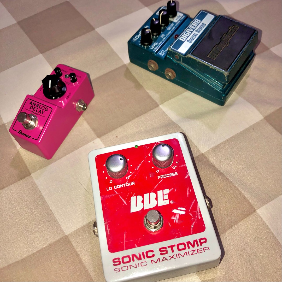 Guitar Effects | BBE Sonic Stomp, Ibanez Analog Delay Mini, Digitech ...