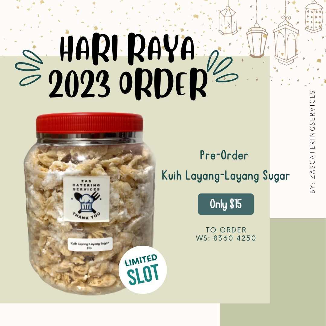 Hari Raya 2023 Kuih Layang Layang Pre-Order, Food & Drinks, Homemade ...