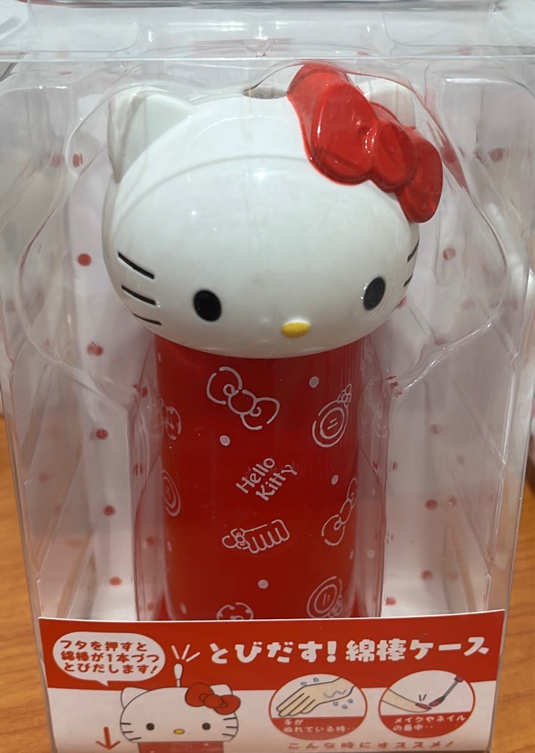 Hello Kitty Cotton Bud Holder Beauty And Personal Care Face Face Care