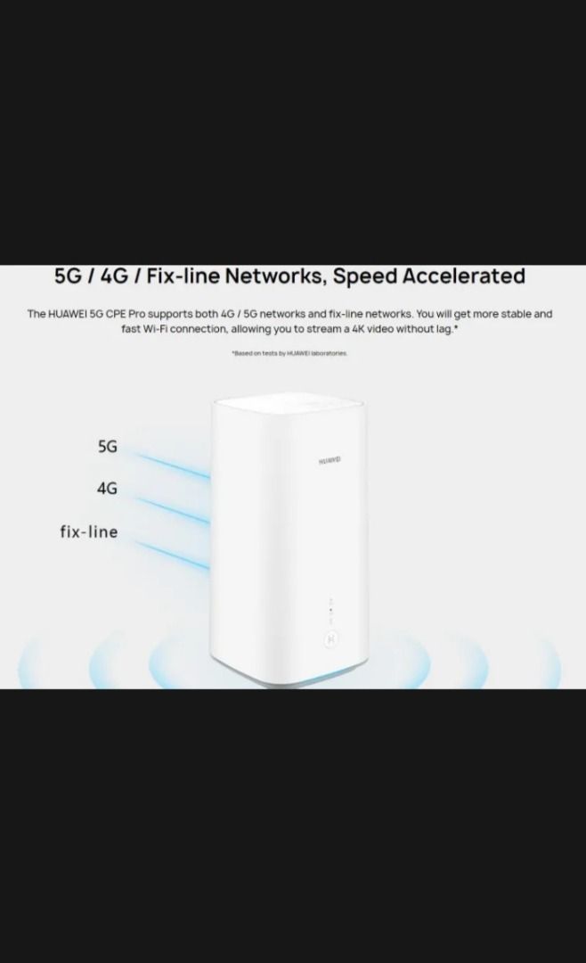 Huawei 5G CPE Pro H112-372 2.33Gpbs 5G Router Gigabit Lan Balong 5000 ...