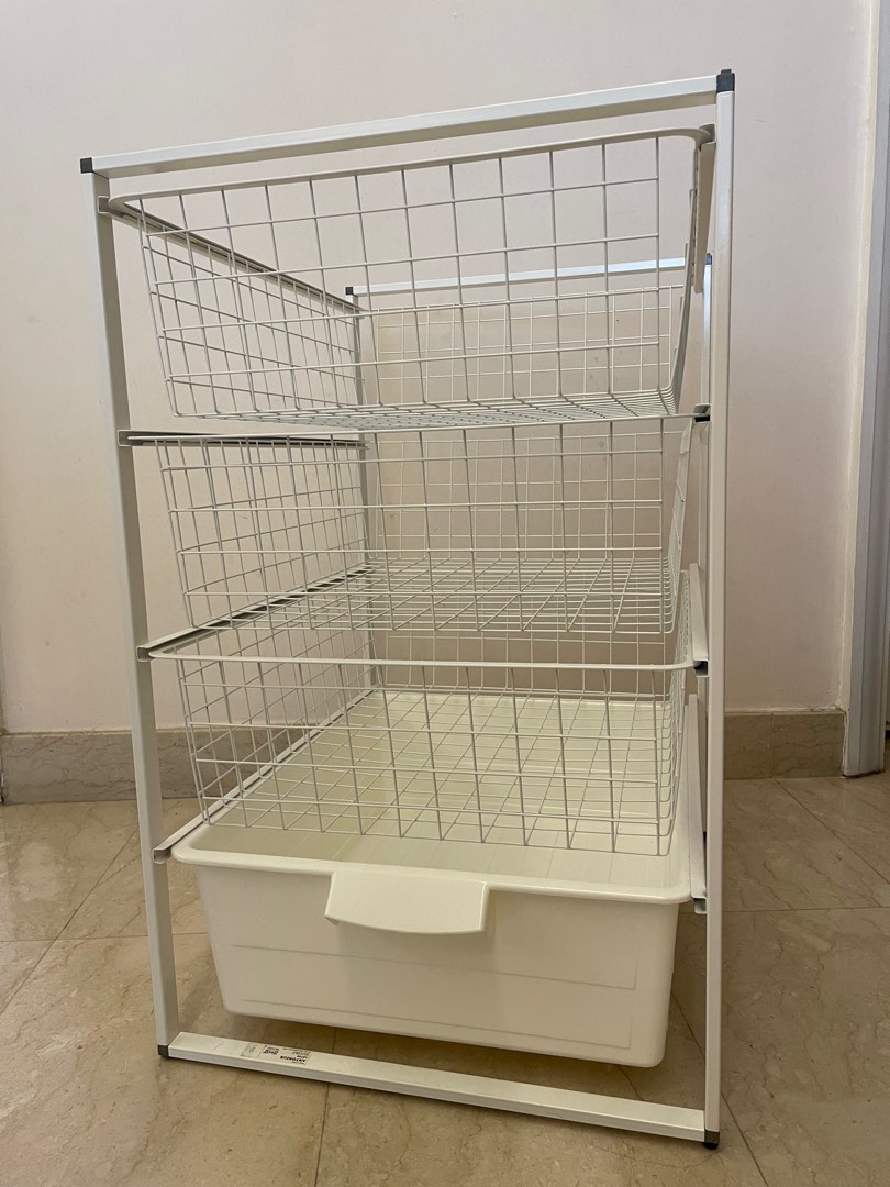 Ikea 4 tier wire basket drawers, Furniture & Home Living, Furniture ...